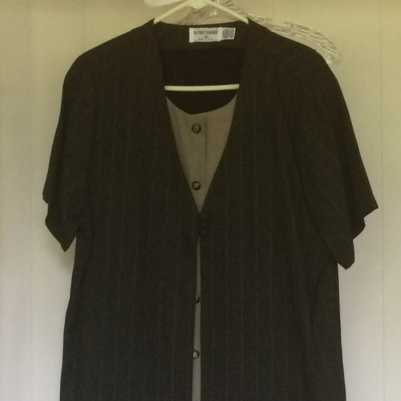 Alfred Dunner | Jackets & Coats | New Alfred Dunner Black And Beige ...